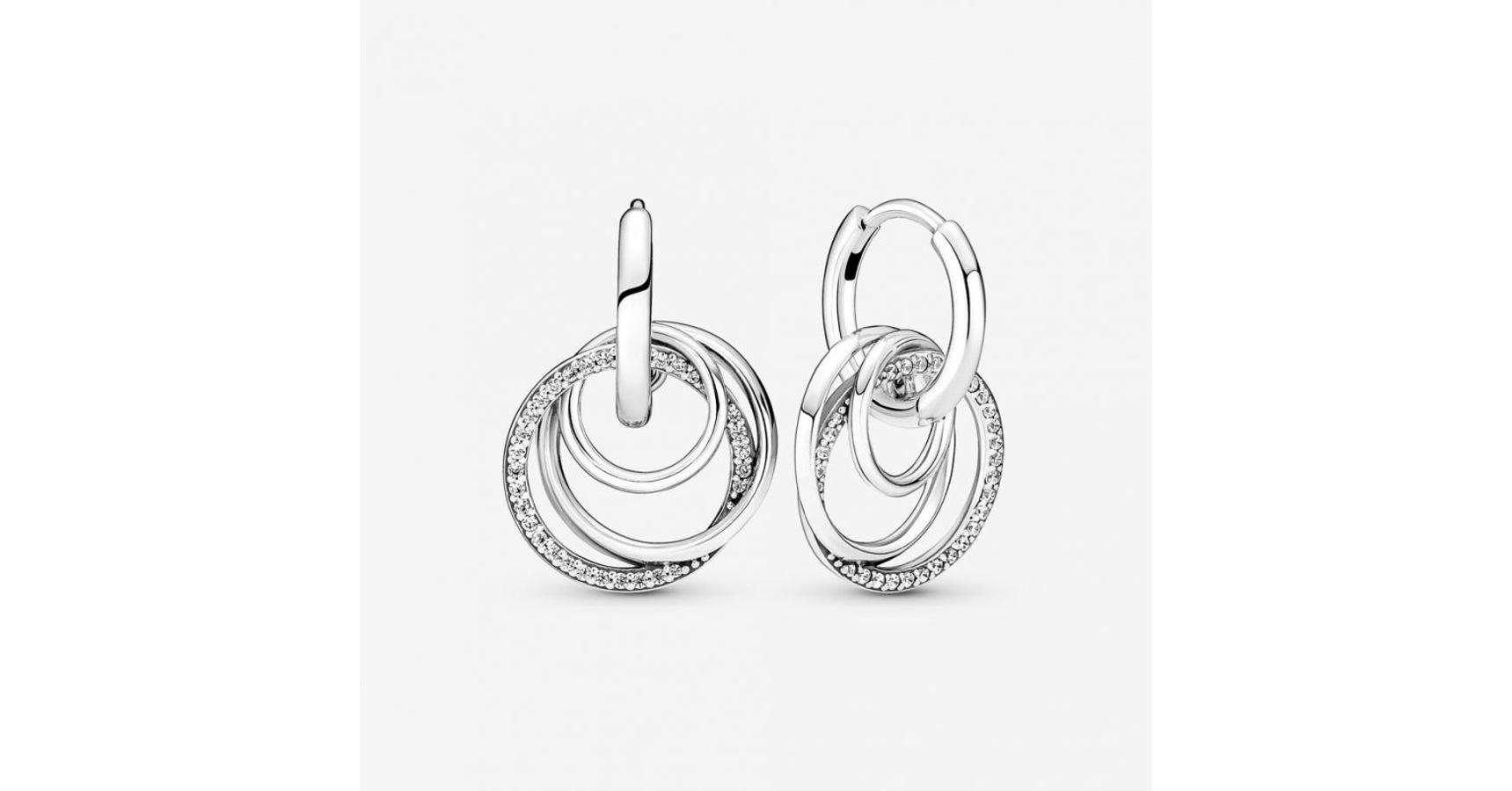 Pandora - Örökké család körülölelt karika-fülbevaló - 291156C01, 28.000 ...