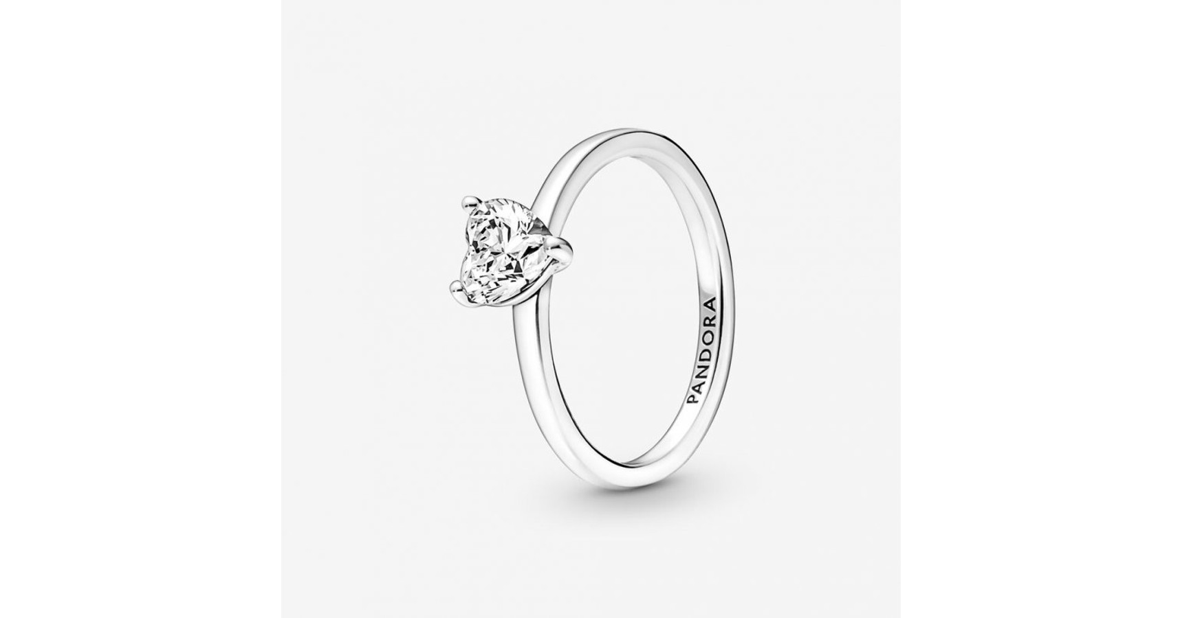 Pandora - Szikrázó szív szoliter gyűrű - 191165C01-52 - Schneider Óra ...