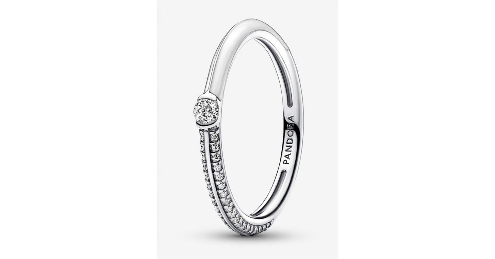 Pandora - ME PAVÉ ÉS FEHÉR DUPLA GYÛRÛ - 192528C02-48, 13.800 Ft ...