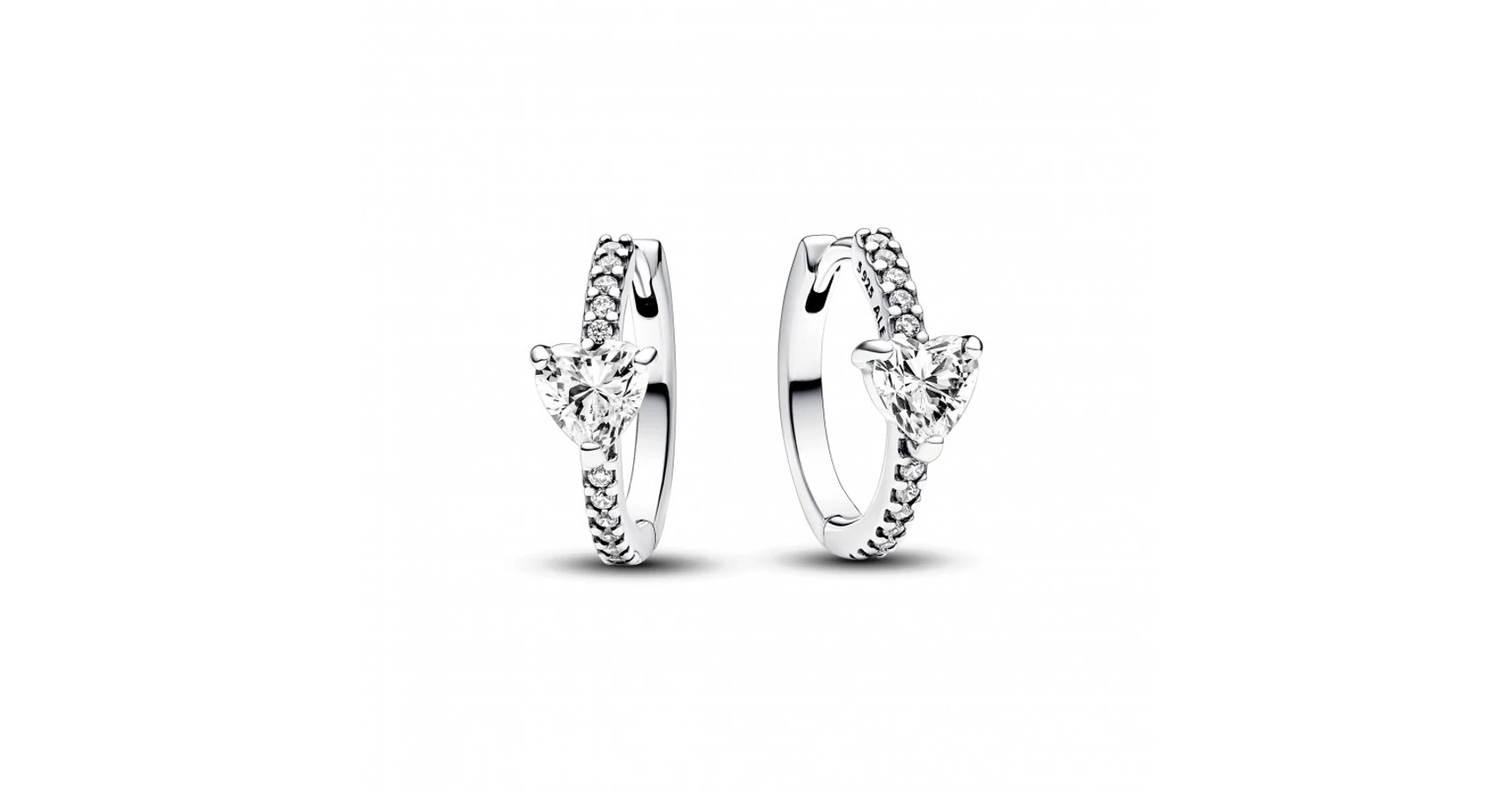 Pandora - Szikrázó szív karika-fülbevaló - 293101C01, 26.500 Ft ...